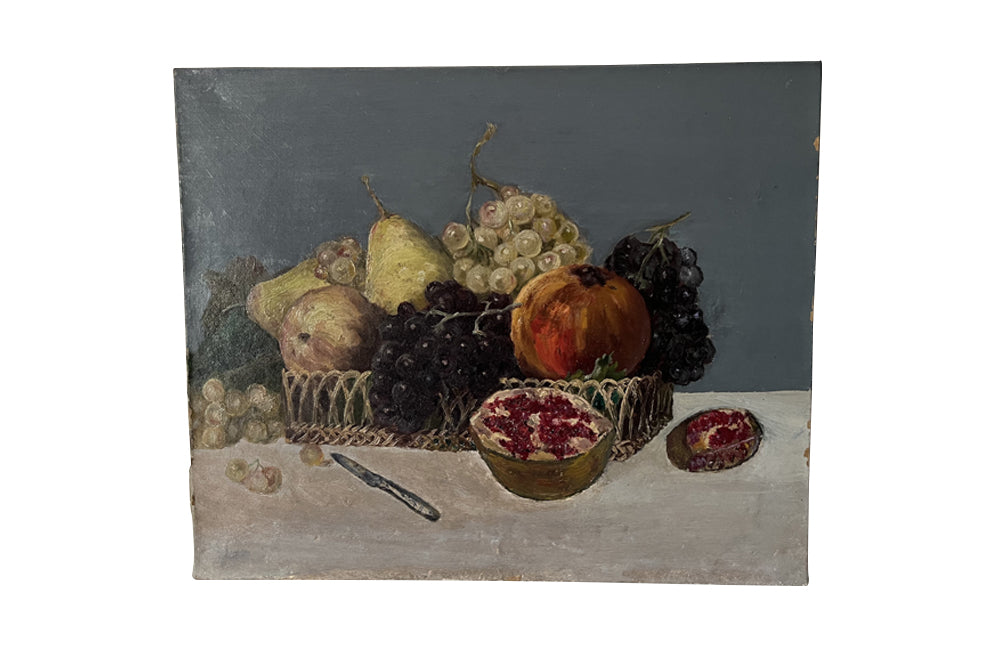 French Still Life Painting - French Antiques - AD & PS Antiques