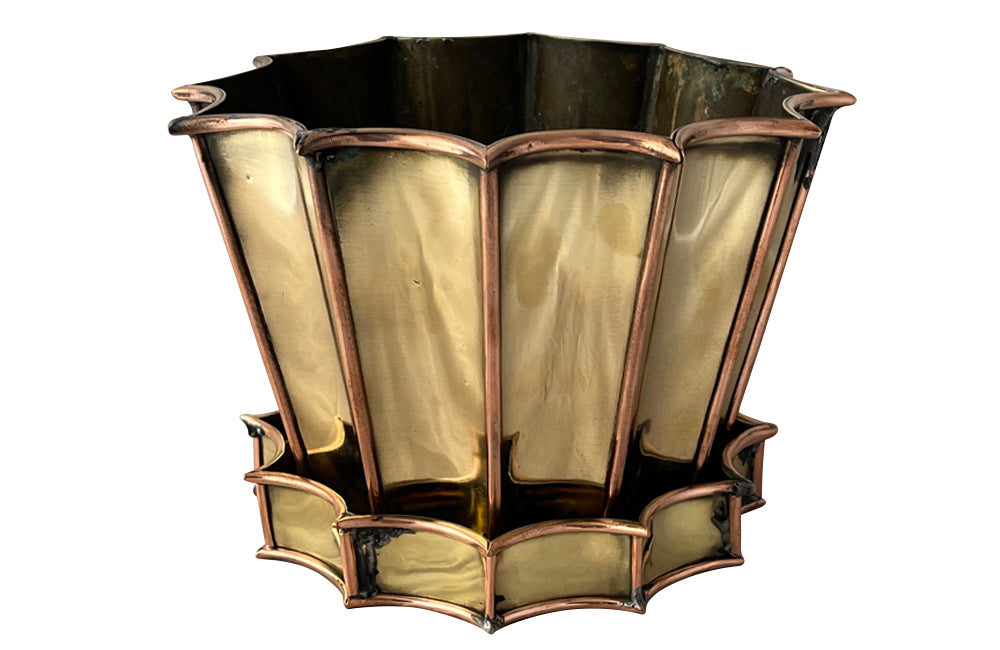 19th Century Brass and Copper Cache Pot - French Antiques – AD & PS ...