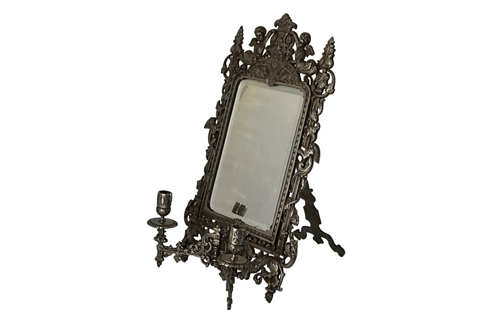 Baroque Revival Table Mirror - French Antiques - AD & PS Antiques
