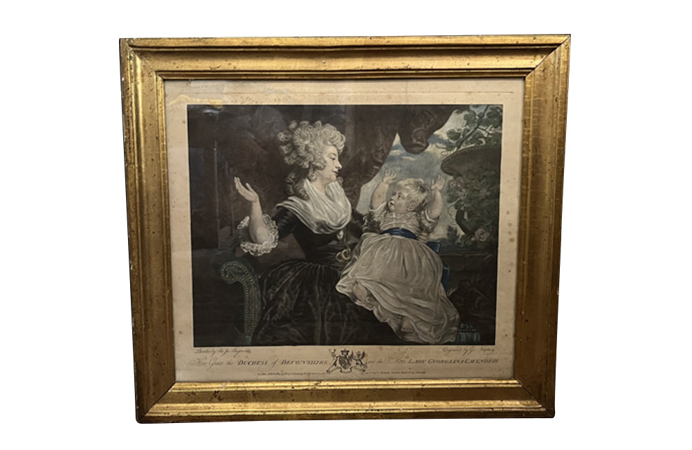18th Century Framed Engraving After Joshua Reynolds - Decorative ...