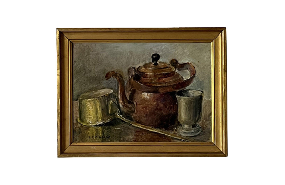 Antique Signed French Still Life Painting - Decorative Antiques – AD ...