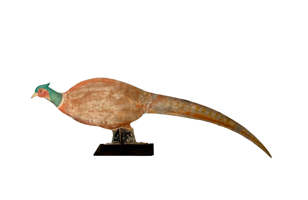 Large Metal Pheasant Sign - Decorative Antiques - AD & PS Antiques