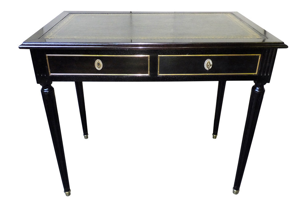 LOUIS XVI REVIVAL EBONISED BUREAU PLAT-AD & PS ANTIQUES – AD & PS Antiques
