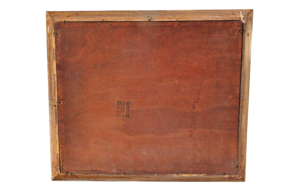 AMUSING FRAMED OIL PAINTING BY LE BEUZE-AD & PS ANTIQUES – AD & PS Antiques