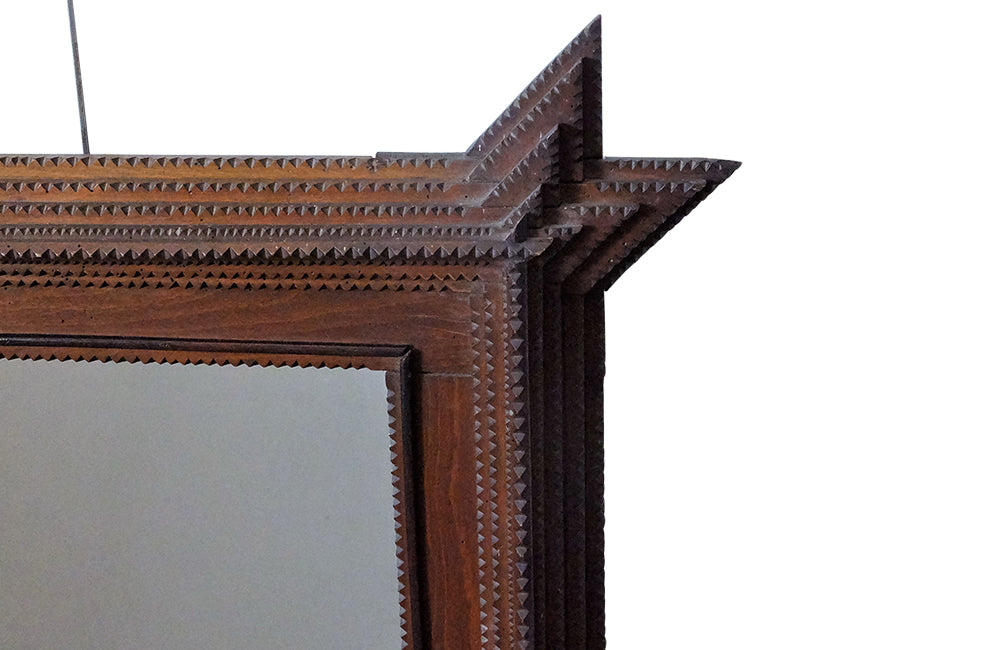 TRAMP ART MIRROR-AD & PS ANTIQUES – AD & PS Antiques