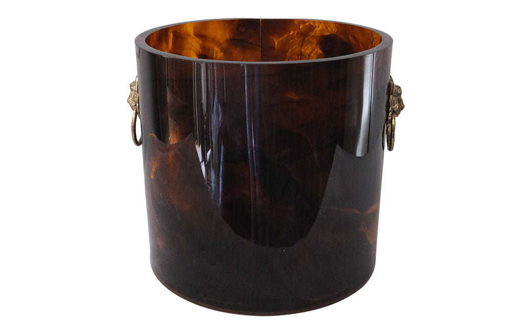 DIOR STYLE LUCITE WASTE PAPER BASKET OR CACHE POT-AD & PS ANTIQUES – AD ...