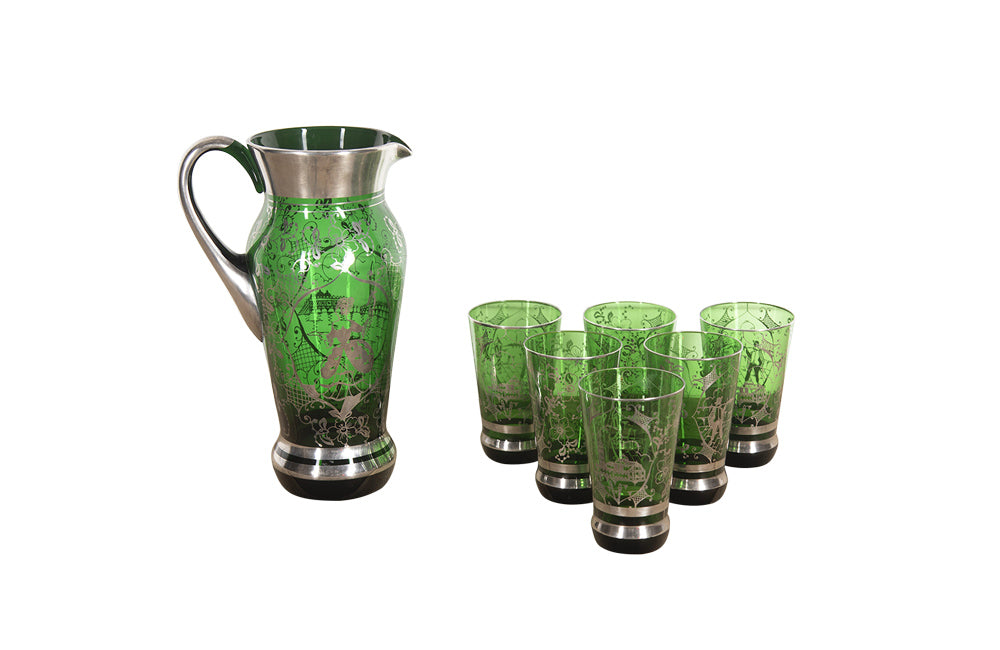 MURANO GLASS LEMONADE SET-AD & PS ANTIQUES – AD & PS Antiques